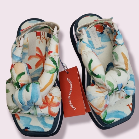 FARM Rio | Shoes | Farm Rio Nwt Copacabana Scarf Platform Sandal | Poshmark